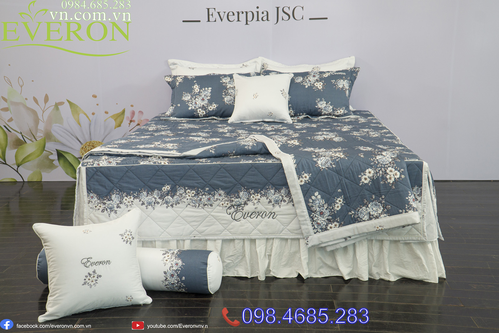 Chăn Bốn Mùa Everon EPM-22060 | Bộ chăn ga gối Everon chất liệu Gỗ Sồi