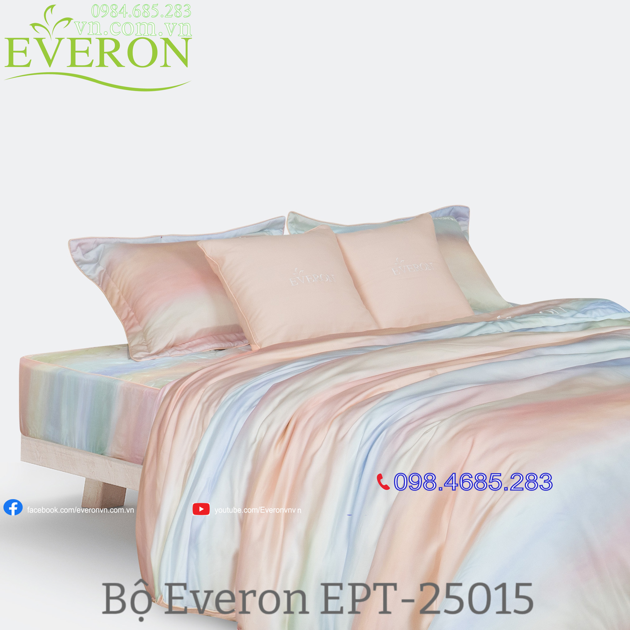 Chăn ga gối Everon Tencel 2025 – Mềm mại, bền đẹp, nâng tầm giấc ngủ