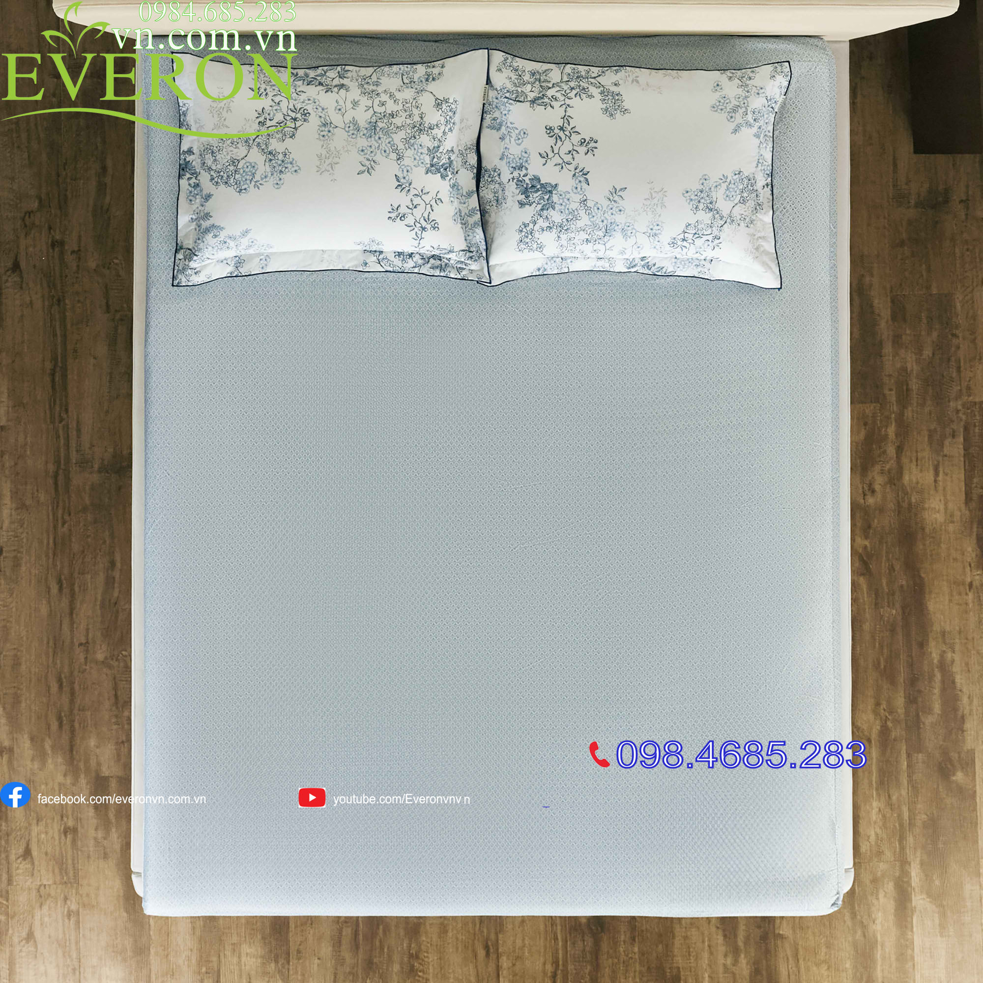 Bộ Ga Chun, Chun Chần Everon EPC 26012 - Cotton Vườn Cổ Điển | Everon 2026